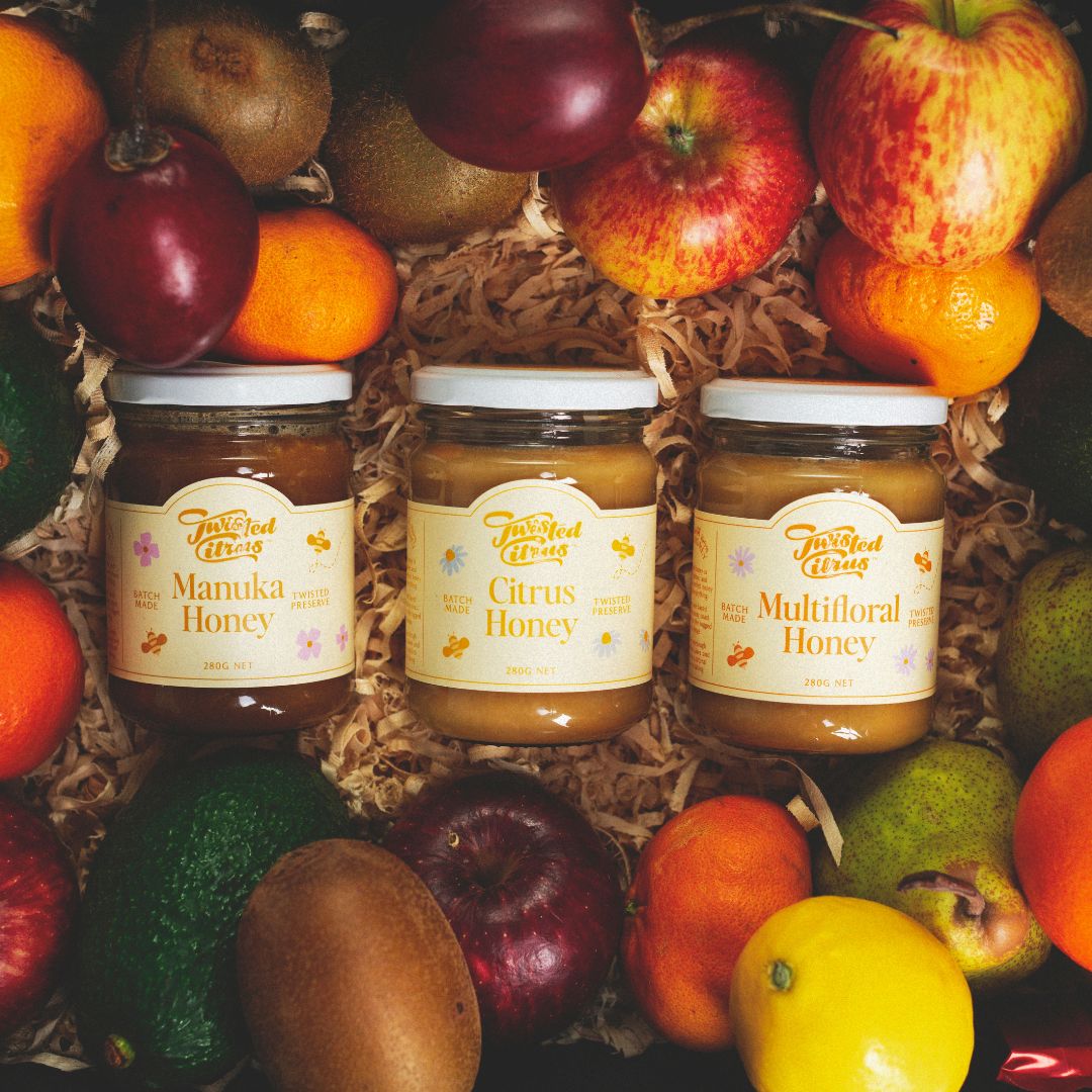 Honey Gift Box NZ | Honey Lovers Trio Gift Box | Twisted Citrus