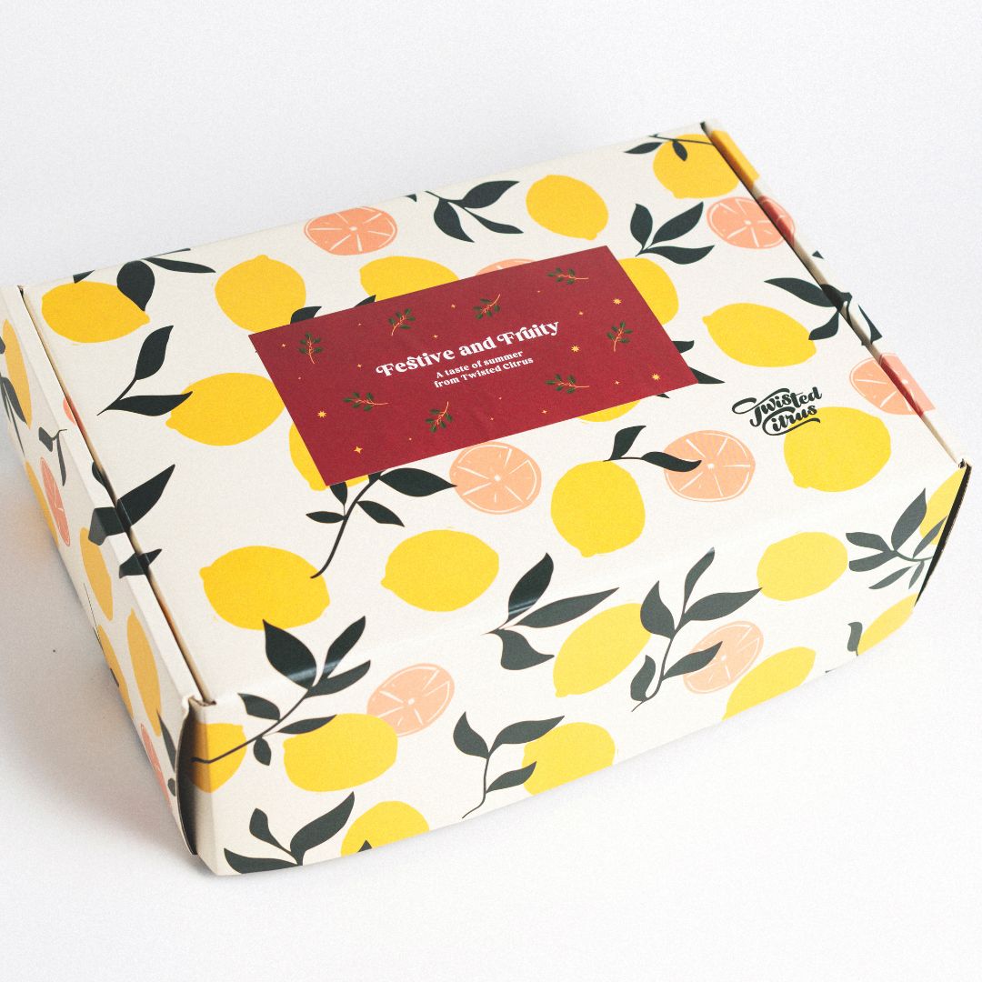 Cherry & White Wine Gift Hamper | Twisted Citrus